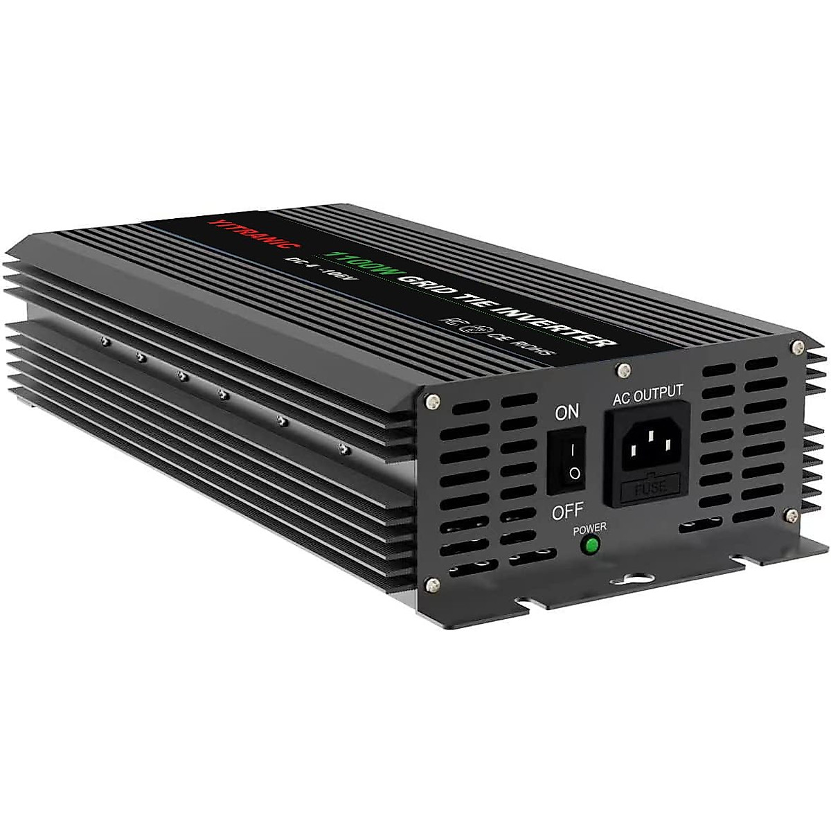 YITRANIC 1100 Watt Grid Tie Solar Inverter DC 46V - 114V to AC 110V 120V 60Hz with MPPT Function