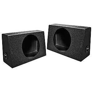 Q Power QBomb Single 10 Inch Sealed Subwoofer Sub Boxes Bedliner Spray, 2-Pack