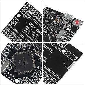 Alinan 3pcs ATMEGA 2560 PRO Embed CH340G/ATMEGA2560-16AU Pro Mega Module with Male Pinheader Compatible with MEGA2560