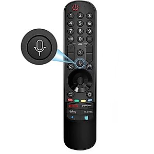 MR21GA for LG-Magic-Remote with Pointer and Voice Function Replacement for UHD LG OLED QNED NanoCell 4K 8K Series(Black)