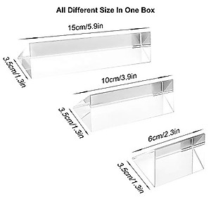 SAILHOME Prism, K9 Optical Glass Triangular Prism, 2.5",4",6"Optical Prisms Glass Physics Teaching Refracted Light Spectrum Rainbow Children Students Present