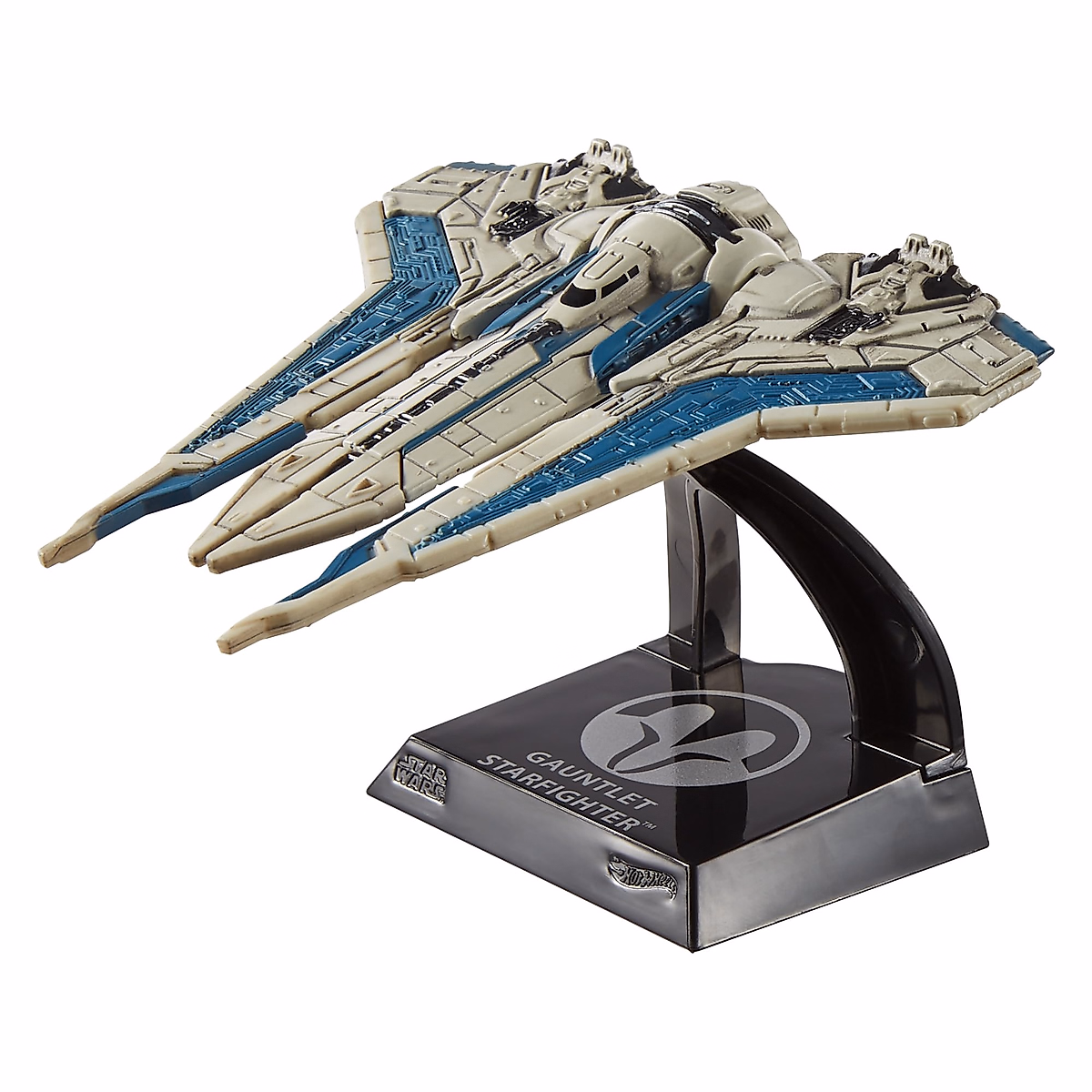 Hot Wheels Star Wars Starships Select Gauntlet, 1:50 Scale Premium Die-Cast Vehicle (HTJ78)