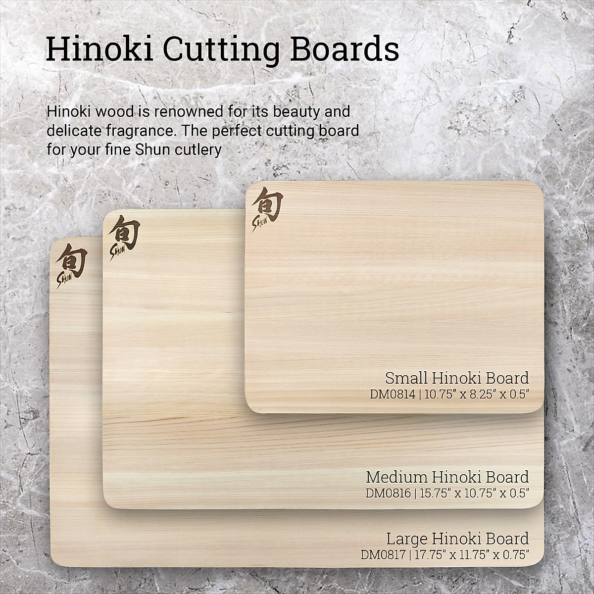 Shun Cutlery Small Hinoki Cutting Board, 10.75" x 8.25" Small Wooden Japanese Chopping Board for Kitchen, Medium-Soft Wood Preserves Knife Edges, Forest Stewardship Council Certified