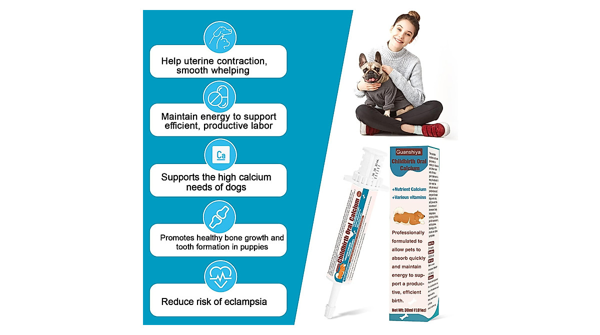 Fast-Absorbing Calcium Supplement for Dogs - 30 cc