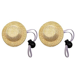 Lizard Bearded Dragon Hat 2Pcs Reptile Caps Helmet Clothes Costume Clothing Adjustable Top Hat Breathable Hawaiian Dog Headwear Headdress for Pet Small Animal Guinea Pig Gecko Hamster Ferret