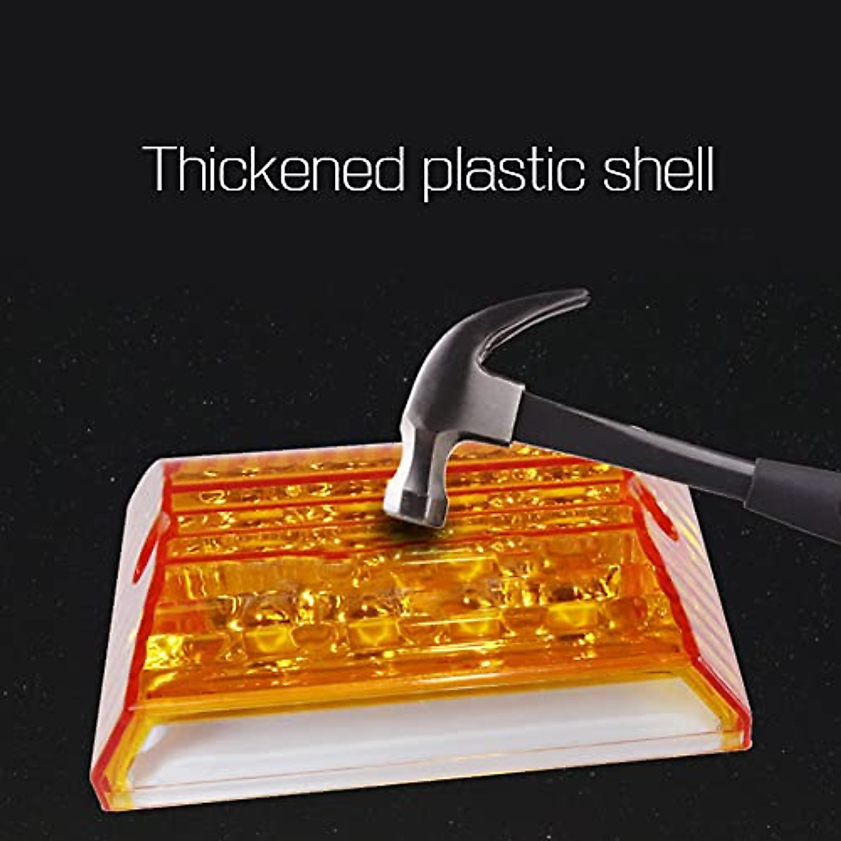 ACSUZ 2Pcs Side Marker Lights DC24V 20LED Car External Lights Squarde Warning Tail Light Auto Trailer Truck Lorry Lamps,Green