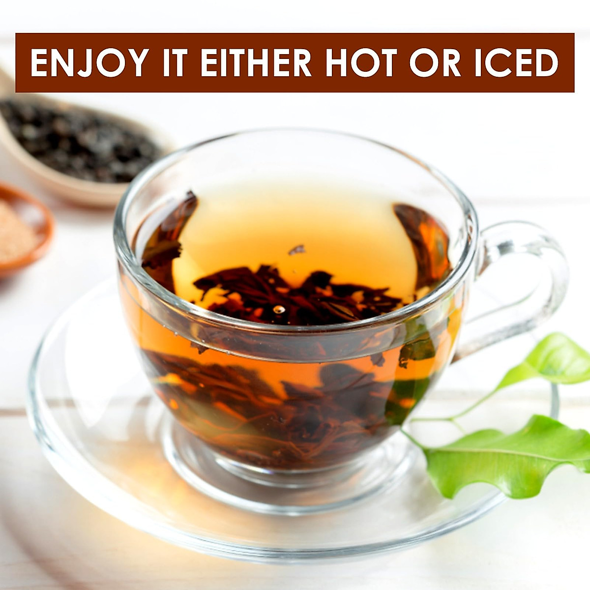 Earth BOTANIC Organic English Breakfast Black Tea Bags Chinese Keemun & Indian Assam Blend - Eco-Conscious Tea Bags in Kraft Bag - 100 Tea Bags