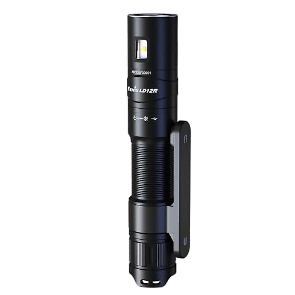 Fenix LD12R EDC Flashlight, 600 Lumen USB-C Rechargeable, AA Compatible, Main and Side Dual LEDs Work Light with Magnetic Clip and Lumentac AA Organizer