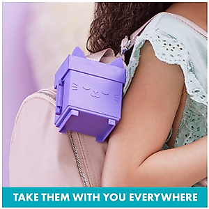 Gabby's Dollhouse, 3 Clip-On Playsets, with Cakey, Baby Box and Mercat Toy Figures and Dollhouse Accessories, Kids Toys for Ages 3 and Up