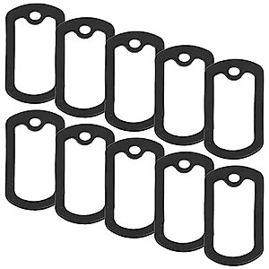 Labels Dog Tag Silicone Silencer 10pcs Style Dog Tags Silencers Pet Supplies for Authentic ID Tags Rubbers to Reduce Noise and Protect Tag Black Tag