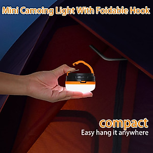 KunHe 3 Pack Camping Lantern for Kids Portable Tent Lights Battery Powered Camping Light for Kids