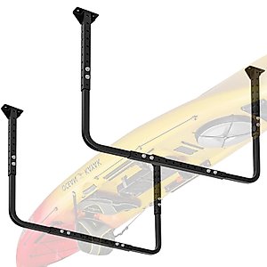 Colinktool Adjustable Garage Ceiling Storage Racks, Garage Overhead Storage Bracket,Ceiling Mounted Heavy-duty Garage Storage Shelves,33 in. x 34 in,200lbs Weight Capacity
