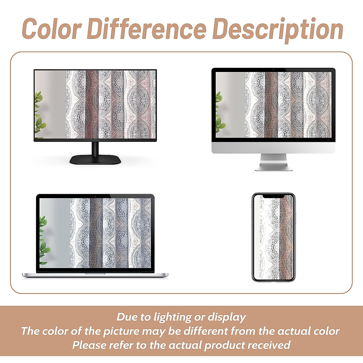 DriftAway Adrianne Thermal and Room Darkening Kitchen Tier Window Treatment Set of 2 Each 30 Inch by 24 Inch Plus 2 Inch Header Beige and Gray