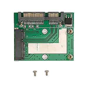 BOTEGRA MSATA SSD to 2.5in SATA Card, Mini Pcie SSD Adapter 6.0 Gbps PCB Durable Simple Operation Driver Free for Laptop
