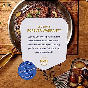 Legend 14 pc Copper Core Stainless Steel Pots & Pans Set | Pro Quality 5-Ply Clad Cookware | Professional Chef Grade Home Cooking, All Kitchen Induction & Oven Dishwasher Safe | PFOA, PTFE & PFOS Free