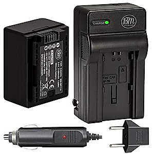 BM Premium BP-718 Battery and Charger for Canon Vixia HFR80, HFR82, HFR800, HFM50, HFM52, HFM500, HFR30, HFR32, HFR300, HFR40, HFR42, HFR400, HFR50, HFR52, HFR500, HFR60, HFR62, HFR600, HFR70, HFR72, HFR700