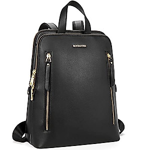BOSTANTEN Leather Backpack for Woman Work Travel Backpack Stylish Ladies Shoulder Bags