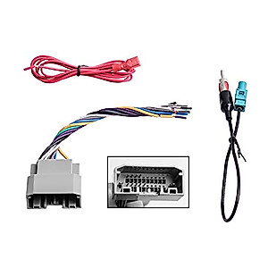 RDBS Aftermarket Radio Wiring Harness Adapter Fit for Some Jeep Dodge Chrysler Modles Car Stereo Wire Harness Antenna Plug