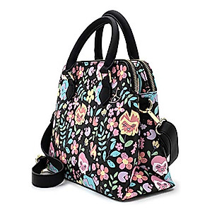 Loungefly X Disney Alice in Wonderland Flowers AOP Crossbody Bag