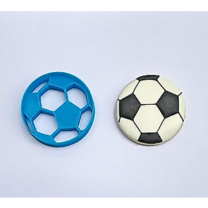 SOCCER BALL COOKIE CUTTERS WITH JERSEY American Soccer Football Sport Small Large Balls With Jersey Uniform T-Shirt Made In USA Cookie Cutters (3 Pack)