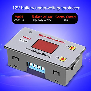 PUSOKEI 12V Low Voltage Protection, 12V Battery Under Voltage Cut Off Automatic Switch On Protection Undervoltage Controller