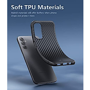 FNTCASE for Samsung Galaxy A14-5G Case: Soft TPU Slim Thin Protective Phonecase Shockproof Anti-Drop Full Body Protection Cell Phone Cover for Galaxy A145g - 6.6 inch 2023 Black