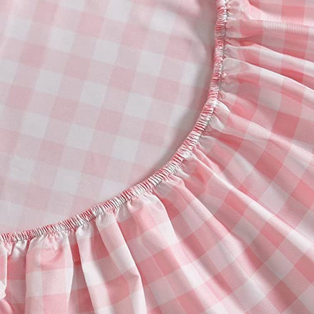 Eddie Bauer Kids - Twin Sheets, Stain Resistant Kids Bedding, Ideal for Toddler Bedding Set (Poppy Plaid Pink, Twin)