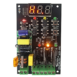 ENDMAN Traffic Light Controller Sequencer with 39+ Sequences 3 Channel 80VAC-260VAC Complete Accessories LED Display