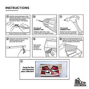 Sole Showcase - Wall Shoe Box Sneaker Display - Shoe Wall Floating Display Box, Sneaker Wall Display Box, Floating Sneaker Display, Shoe Wall Display, Floating Shoe Display
