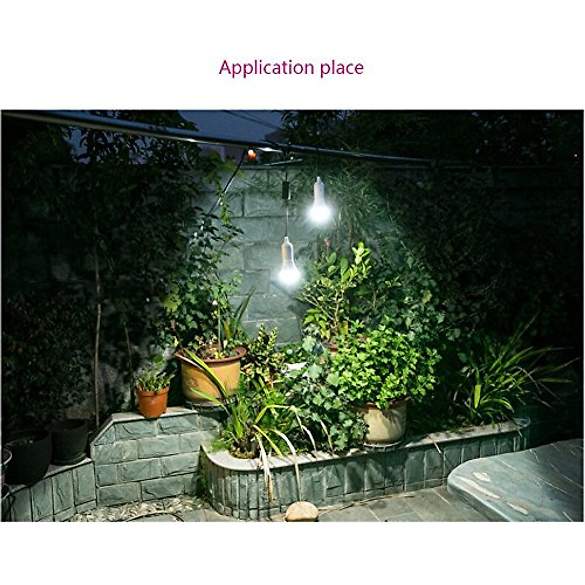 GutReise Portable Solar Powered LED Energy System Kit,E27 LED Bulb E27 Base,Generation System Outdoor Small DC Solar Panels Charging Generator Power Emergency Situation 4.5Ah/6V