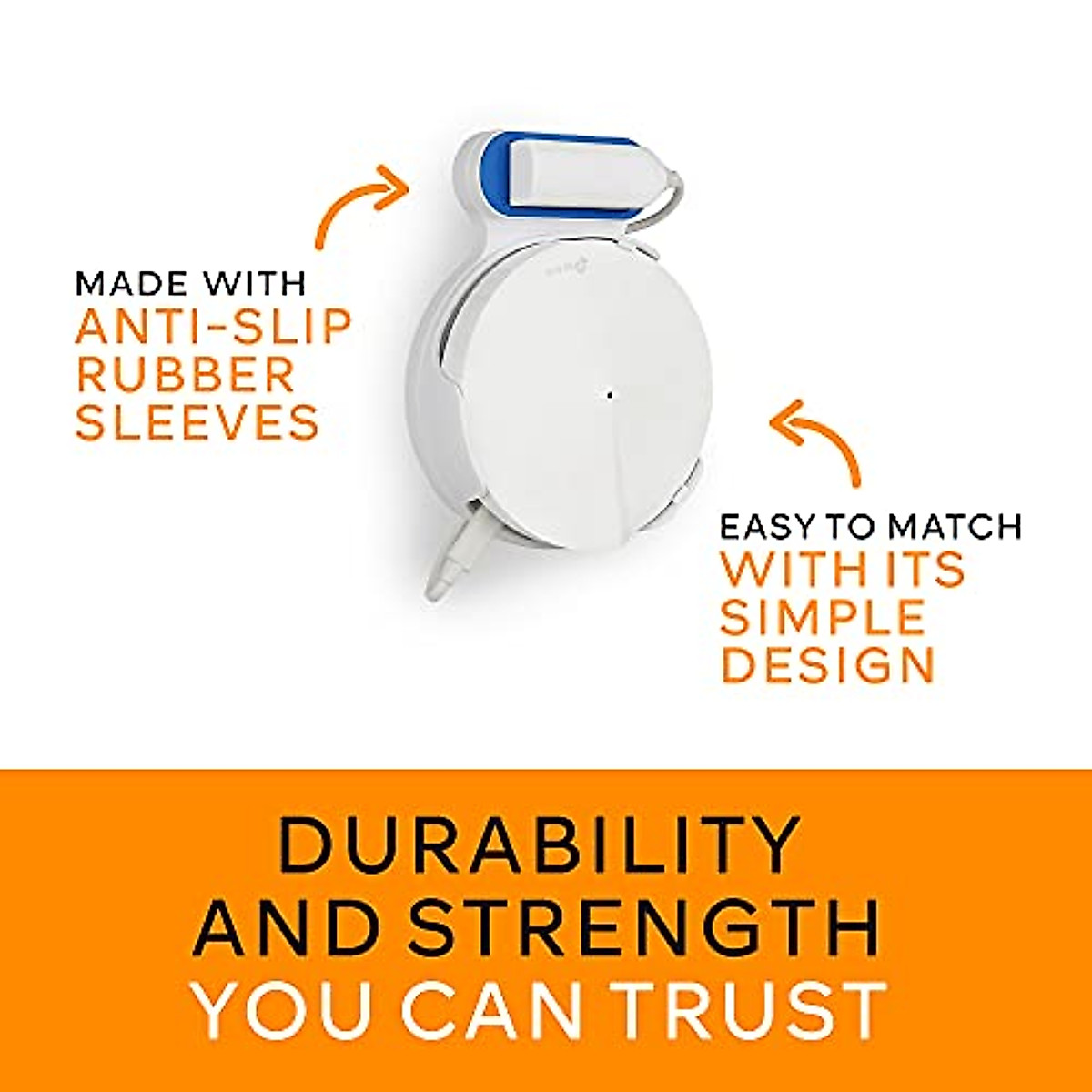 Bangcheer - Cable and Power Line Storage Boxes for WiFi Router, Easy-to-Install Deco Wall Mount Holder for Tp Link Deco M5, Blue