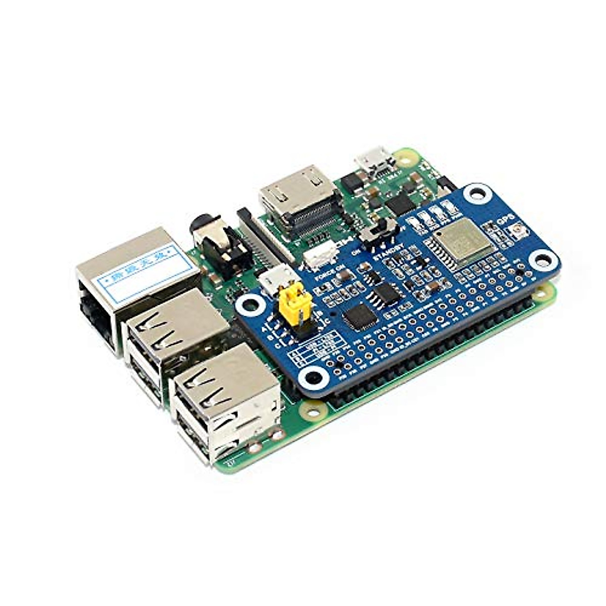 Waveshare L76X Multi-GNSS HAT for Raspberry Pi Jetson Nano Supports Multi-GNSS Systems GPS BDS and QZSS Fast Positioning High Accuracy Low Power Consumption.