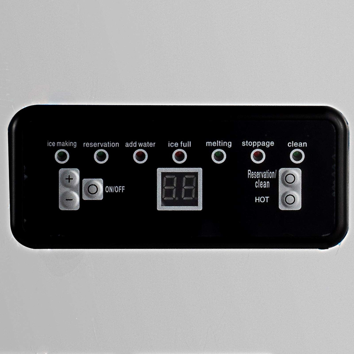 Hihone Commercial Ice Maker, 110V Free Standing 132lbs/24H Under Counter Ice Cube Maker with 22lbs Storage Capacity for Indoor/Outdoor Kitchen Bar Coffee Shop Restaurants