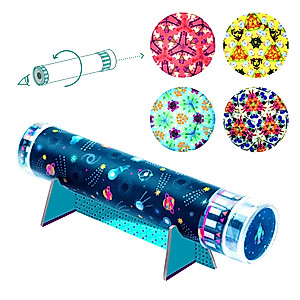 DJECO DIY Space Kaleidoscope - Build Your Own & See Space Wonders for School or Gifts - Fun & Creative for Family & Friends, Educational STEM Toy Space Crafts for Kids Ages 7+
