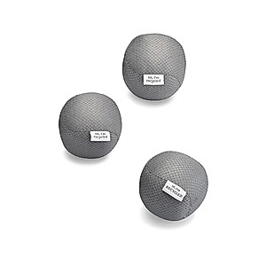 Full Circle Home Full Circle Loads of Fun Anti-Static Dryer, Set of 3 – Quiet, Scent-Free and Hypoallergenic Reusable Fabric Softener Laundry Balls – Non Toxic and Vegan, Gray 3 Count
