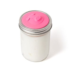 Jarware Silicone Bacon Grease Saver Mason Jar Lid, Wide Mouth
