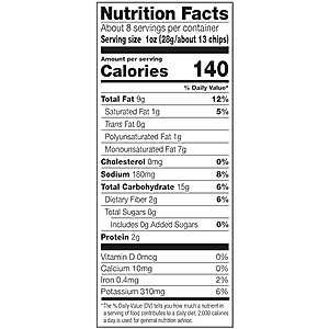 Kettle Brand Sea Salt and Vinegar Kettle Potato Chips, Gluten-Free, Non-GMO, 7.5 oz Bag