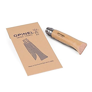 Opinel No.06 Stainless Steel Folding Knife with Beechwood Handle