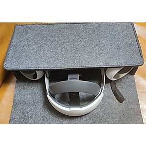 Yunplus Couch Bedside Gaming Organizer Caddy Storage Hanging Sofa Felt Mount for Oculus Quest 2 VR/Game Controllers/Headphones/Remote Control Holder/