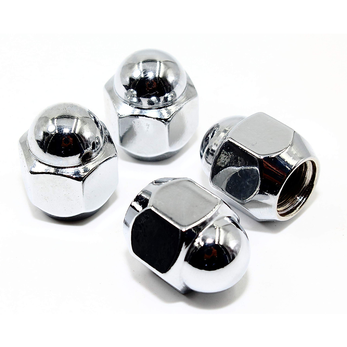 Set of 20 Veritek 12x1.25mm 3/4 Hex 0.95 Inch Chrome OEM Factory Style Acorn Conical Seat Dome Top Lug Nuts for Subaru Factory Wheels