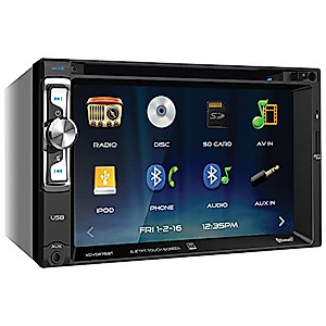 Dual Electronics XDVD276BT 6.2" LCD Touch Screen Double Din Car Stereo, Black, One Size
