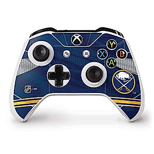 Skinit Decal Gaming Skin Compatible with Xbox One S Controller - Officially Licensed NHL Buffalo Sabres Home Jersey Design