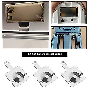 30 Pair AA AAA Battery Spring Plate Battery Positive Negative Conversion Spring Contact Nickeling Plate Accessories for Toy Cars Battery Radio Remote Control