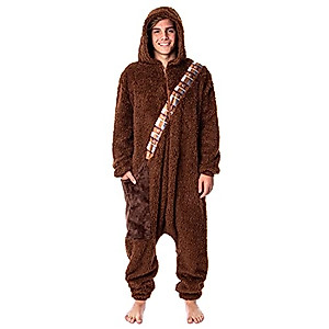 Star Wars Adult Chewbacca Chewie Kigurumi Costume Union Suit Pajama for Men and Women (2X-Large/3X-Large) Brown