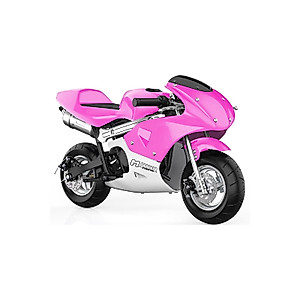 MotoTec Phantom Gas Pocket Bike 49cc 2-Stroke Pink