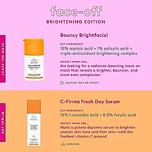 Drunk Elephant Bouncy Brightfacial Leave-On Face Mask with Azelaic Acid and Salicylic Acid to Correct and Clarify Skin (50mL / 1.69 Fl Oz)