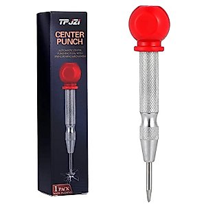Automatic Center Punch for Metal, 5 Inch Spring Loaded Center Punch.Center Hole Punch as Metal Punch Tool and Spring Punch Tool
