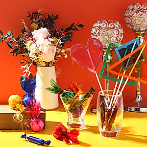 Tallew 16 Pcs 28 x 40 Inch Cellophane Sheets Cello Wraps Colored Cellophane Paper Transparent Colored Gift Wrap Cellophane with 240 Pcs Metallic Twist Ties, for DIY Arts Crafts Gifts Wrapping