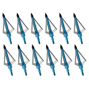 KLY-Archery Hunting Arrows Hunting Broadheads 3 Blade Arrow Archery Compound Bow Beast Aftershock(12pcs)