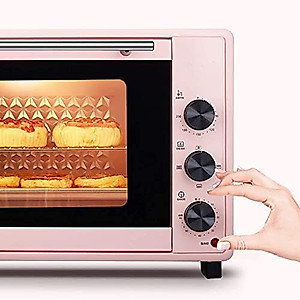 40L Oven,Adjustable Temperature 0-230℃ and 60 Minutes Timer Five-Layer Baking Position Multi-Function Electric Oven Kitchen Convection Oven (Blue) (Pink)